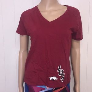 NCAA | Tops | Arkansas Razorbacks Tshirt Size Womens Medium | Poshmark